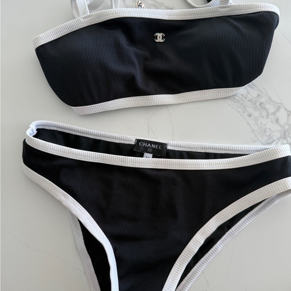 CHANEL | Swim | Chanel Elegant Black And White Bikini | Poshmark
